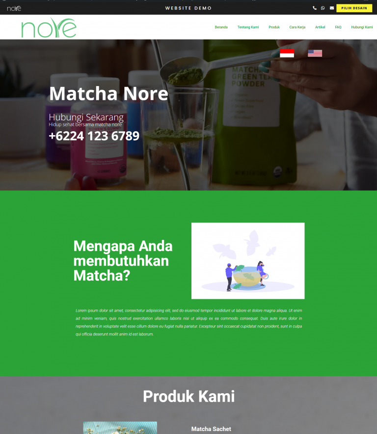 Contoh Template Website Perusahaan / Company Profile